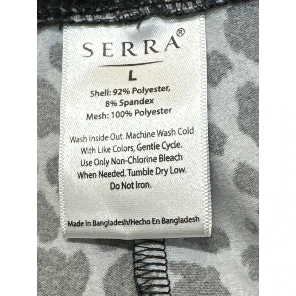 Serra | Pants & Jumpsuits | Serra Womens Grey Black Leopard Print Mesh ...
